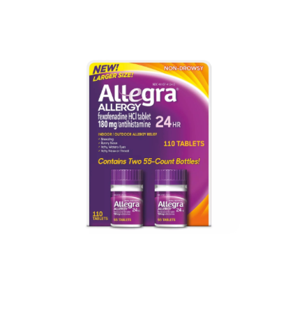 Allegra 24 Hour Allergy Relief 180mg (110 Count) – USA Wholesale Supplies